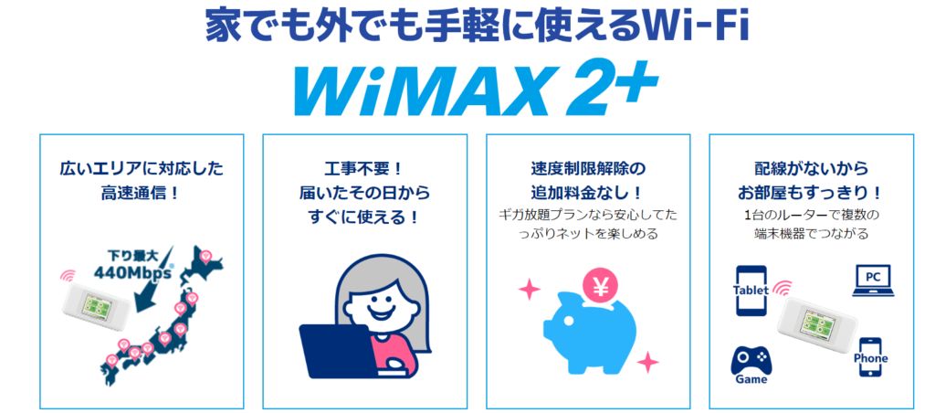 「GMO とくとくBB WiMAX2+」のメリットとデメリット。契約前の注意点。 | 40代独身男が生き抜くブログ